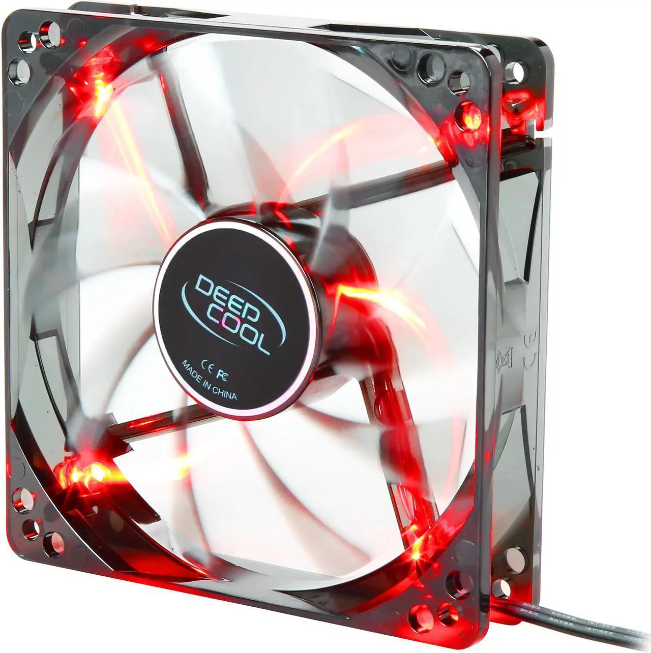 DEEPCOOL WIND BLADE 120 Hydro Bearing Semi-transparent Black Fan with ...