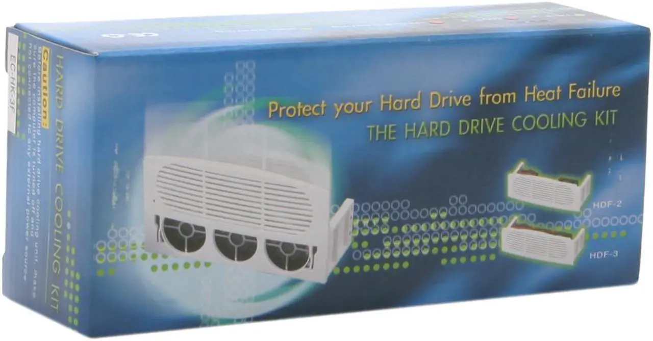 Vantec EC-HK-3F Hard Disk / CD/DVD/CDRW Drive Cooler, for 5.25 bay. 3 ...