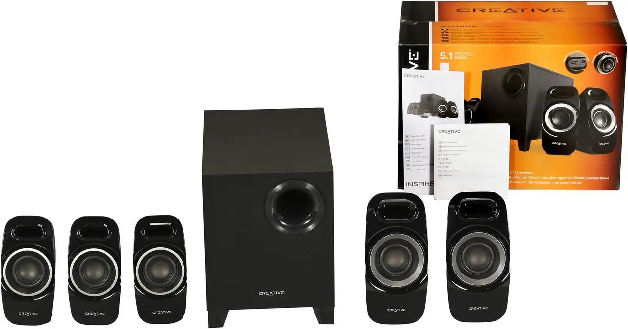 Creative 51MF4115AA002 Creative Inspire T6300 5.1 Speaker System for ...