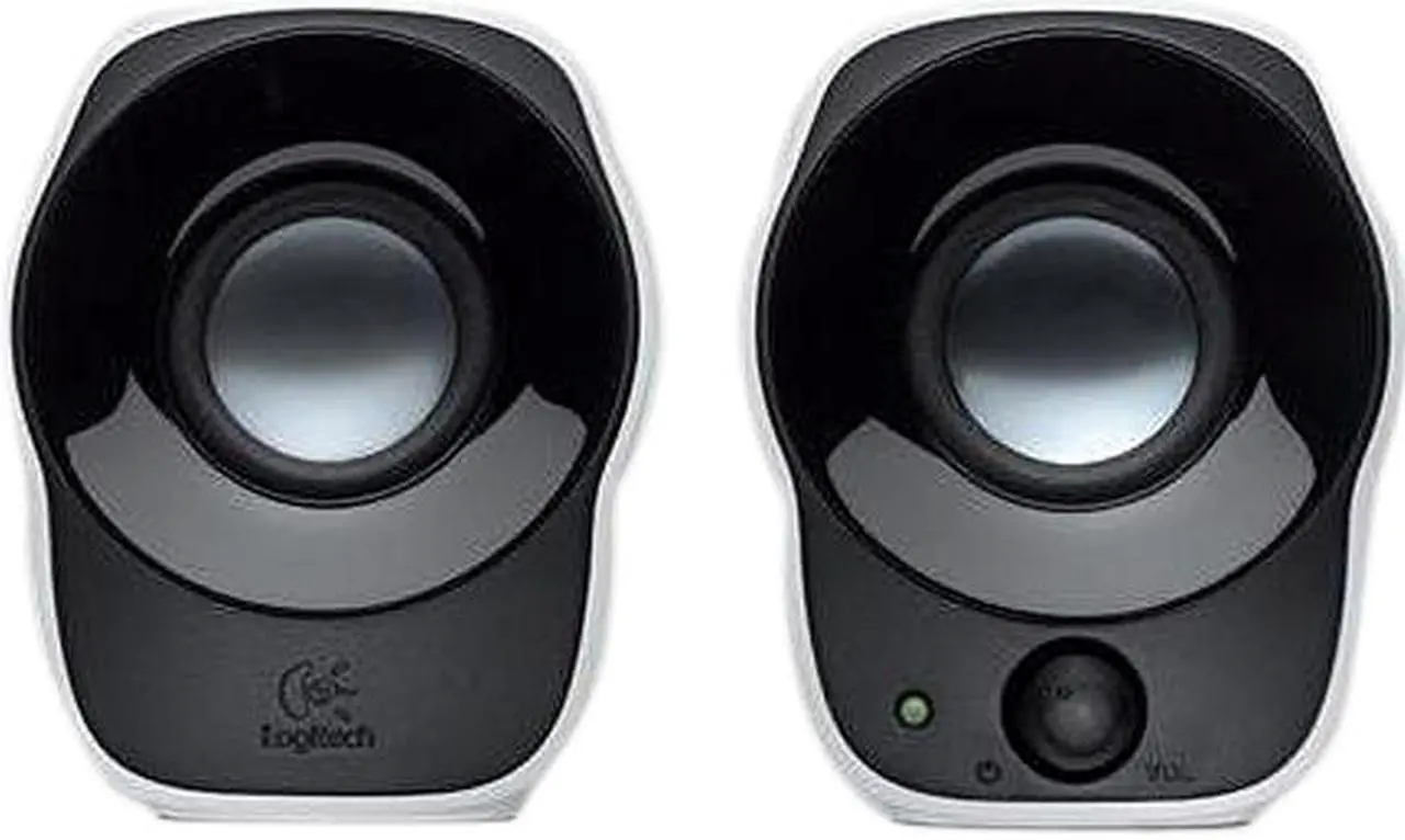 Logitech Stereo Speakers Z120 cube shaped USB powered 1.2W with power ...