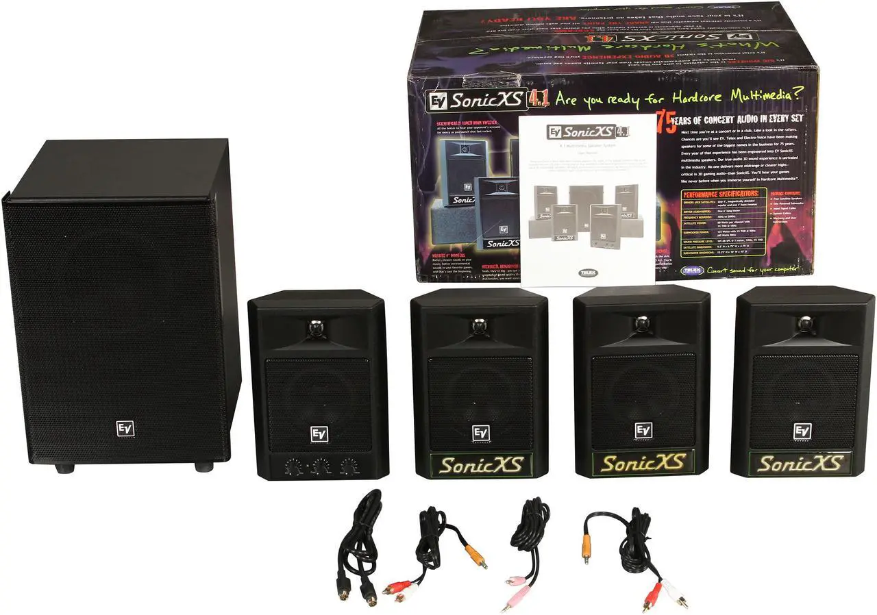 Refurbished: Telex Electro-Voice EV Sonic XS 4.1 Multimedia Speaker ...