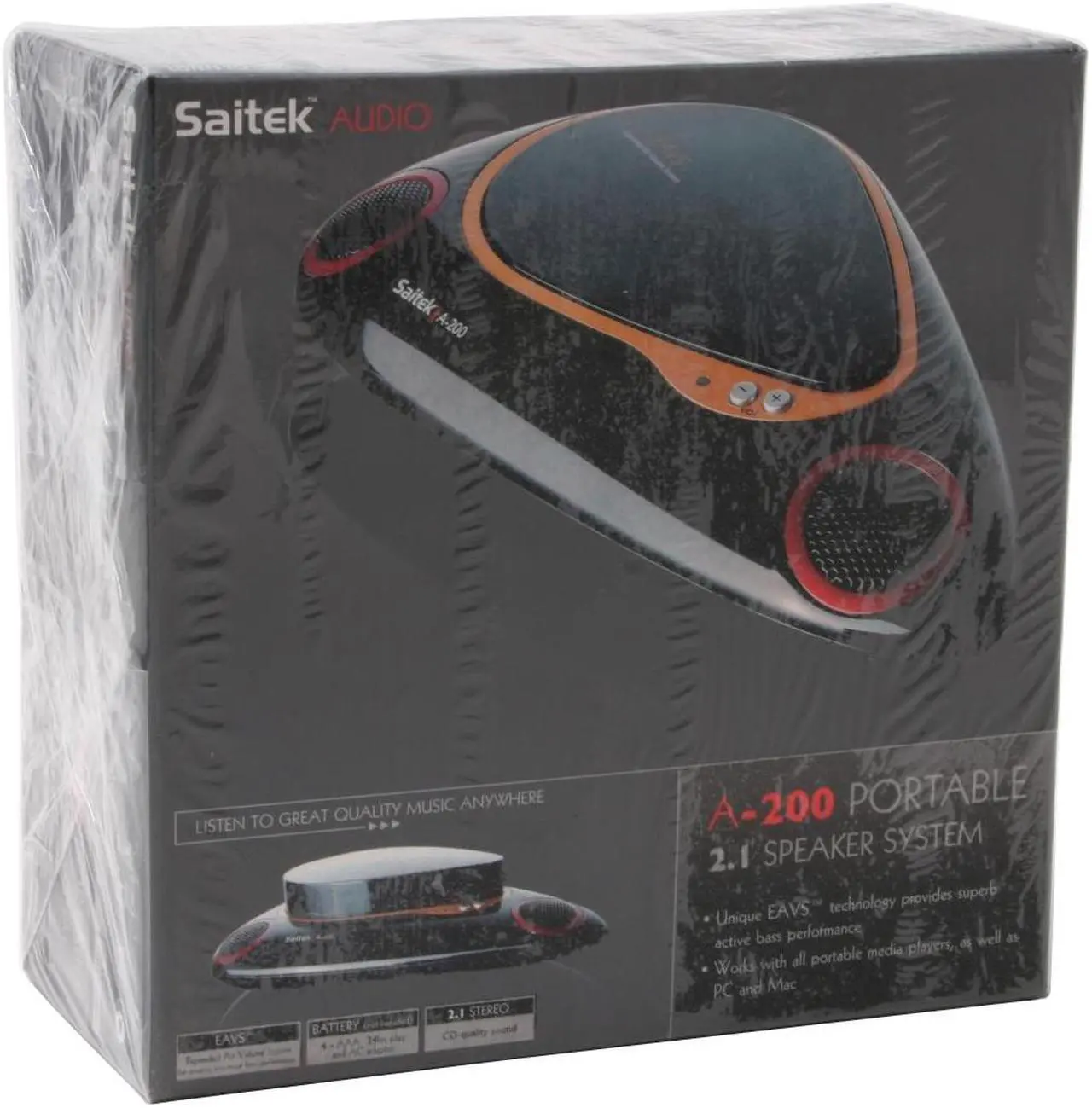 Saitek A-200 DM02U 2.1 Portable Speaker - Newegg.com