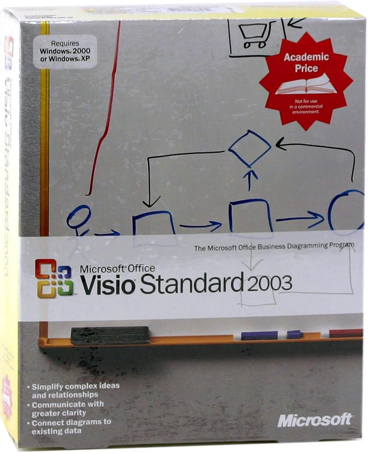 Microsoft Academic VISIO STANDARD 2003 - Newegg.com
