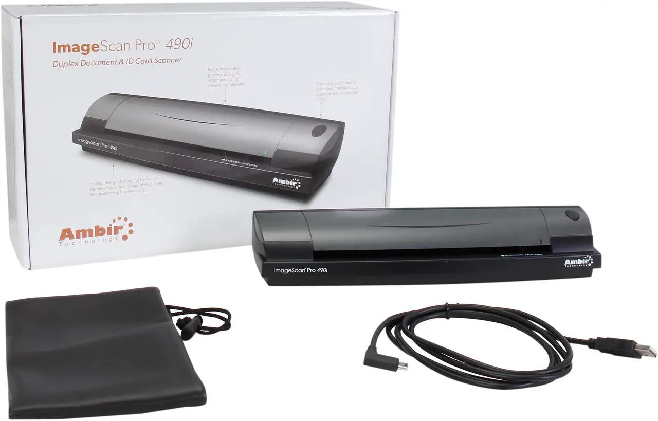 Ambir ImageScan Pro 490i DS490-AS Scanner - Newegg.com - Newegg.com