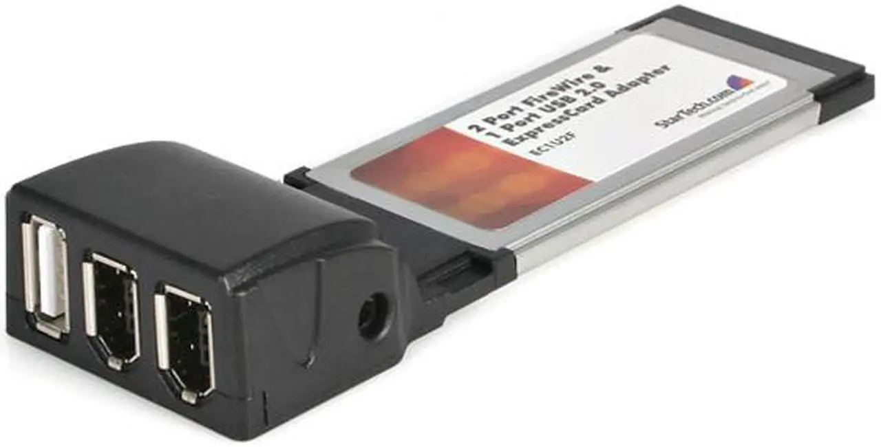 StarTech EC1U2F 2 Port FireWire and 1 Port USB 2.0 ExpressCard Adapter ...