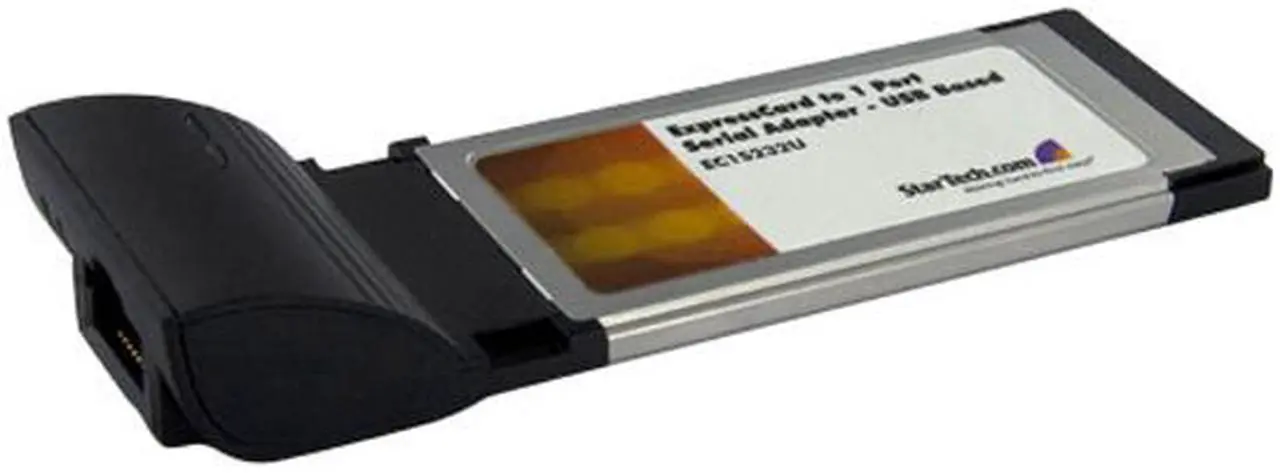 StarTech EC1S232U 1 Port ExpressCard RS232 Serial Adapter Card w/ 16950 UART - USB Based ...