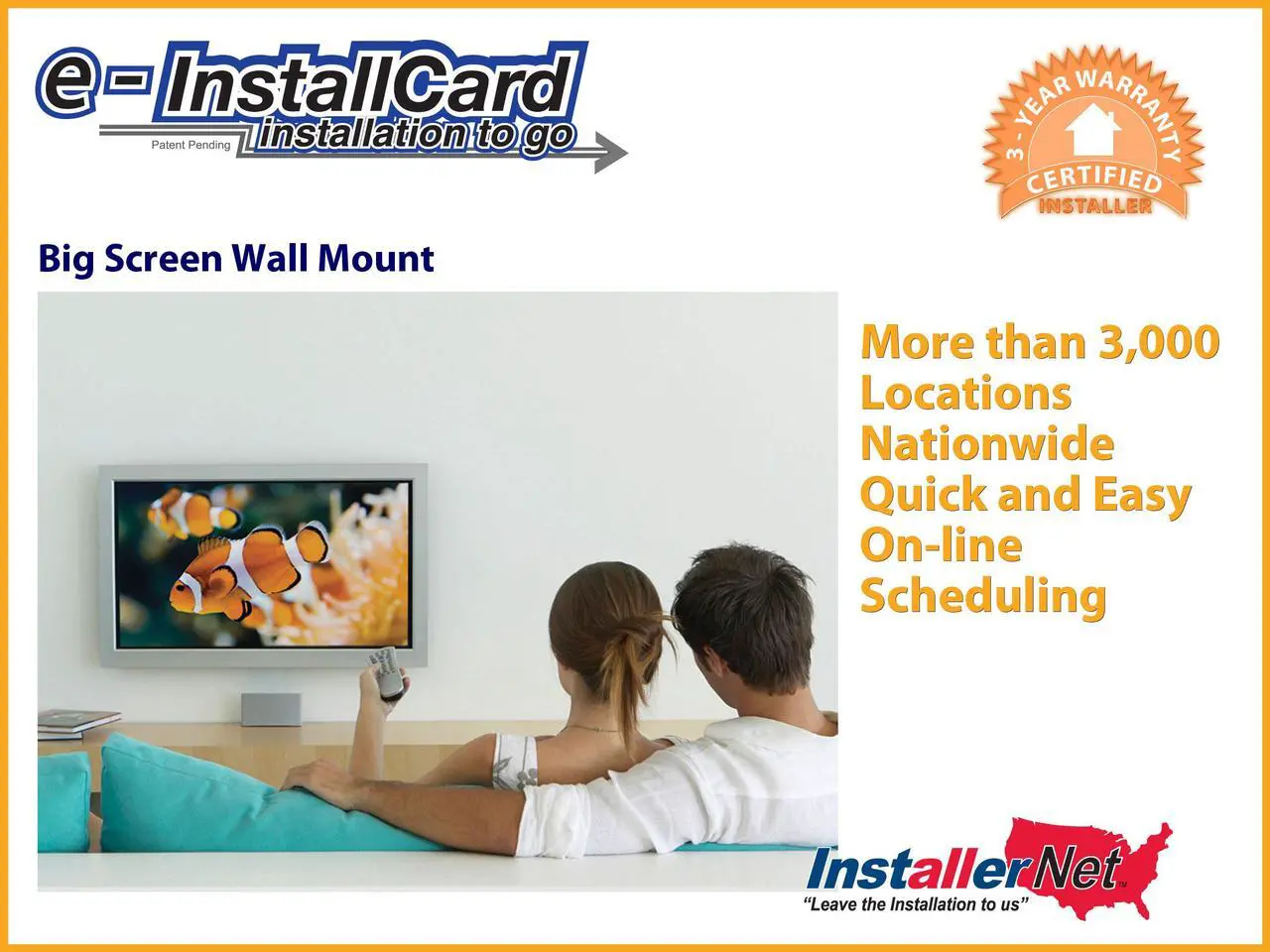 InstallerNet Big Screen Wall Mount e-InstallCard - Newegg.com