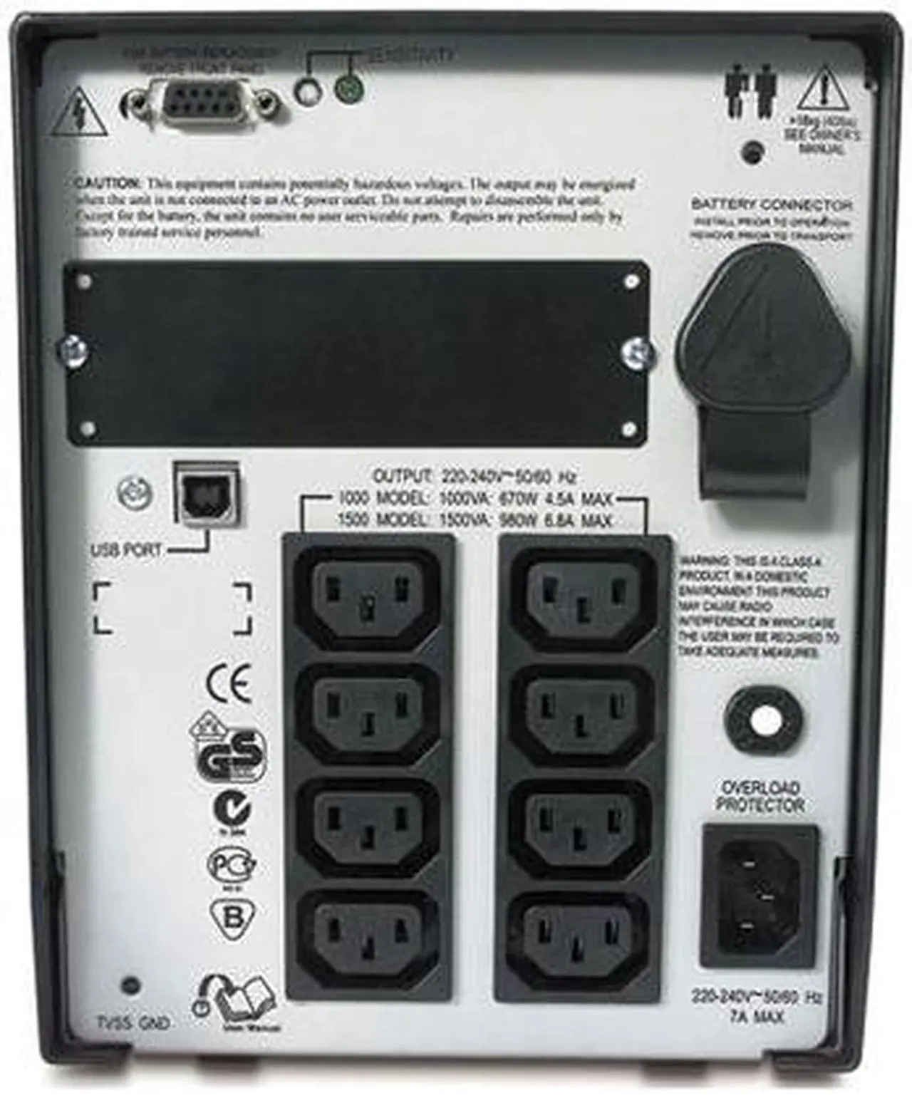 APC SUA1500i 1500 VA 980 Watts (8) IEC 320 C13 (2) IEC Jumpers Outlets ...