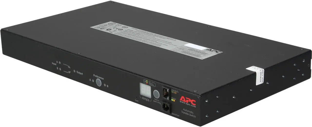 APC AP7721 Switched Rack-mount Transfer Switch - Newegg.com