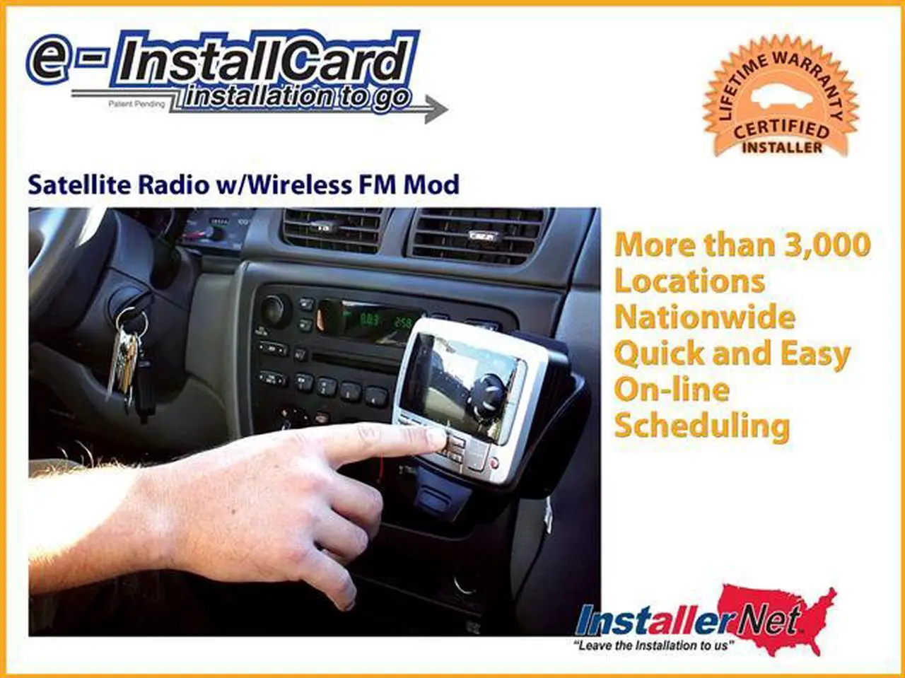 InstallerNet Satellite Radio w/Wireless FM Mod e-InstallCard - Newegg.com