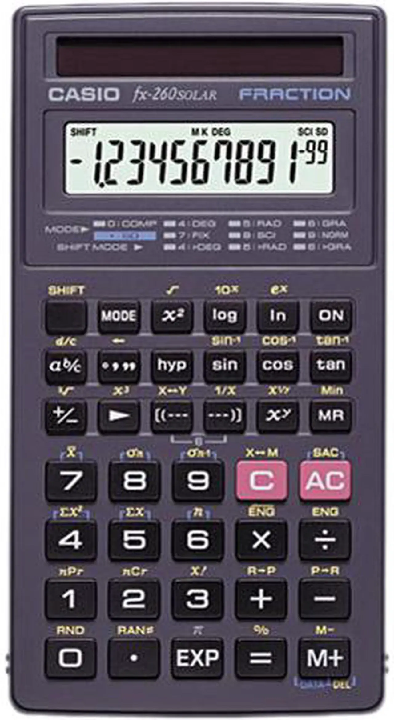 Casio FX-260SOLAR FX-260 All-Purpose Scientific Calculator, 10-Digit ...