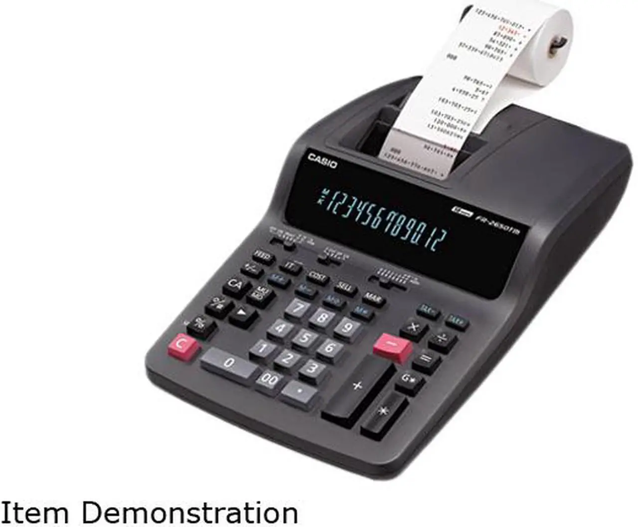 Casio FR2650TM FR-2650TM Two-Color Printing Desktop Calculator, 12 ...