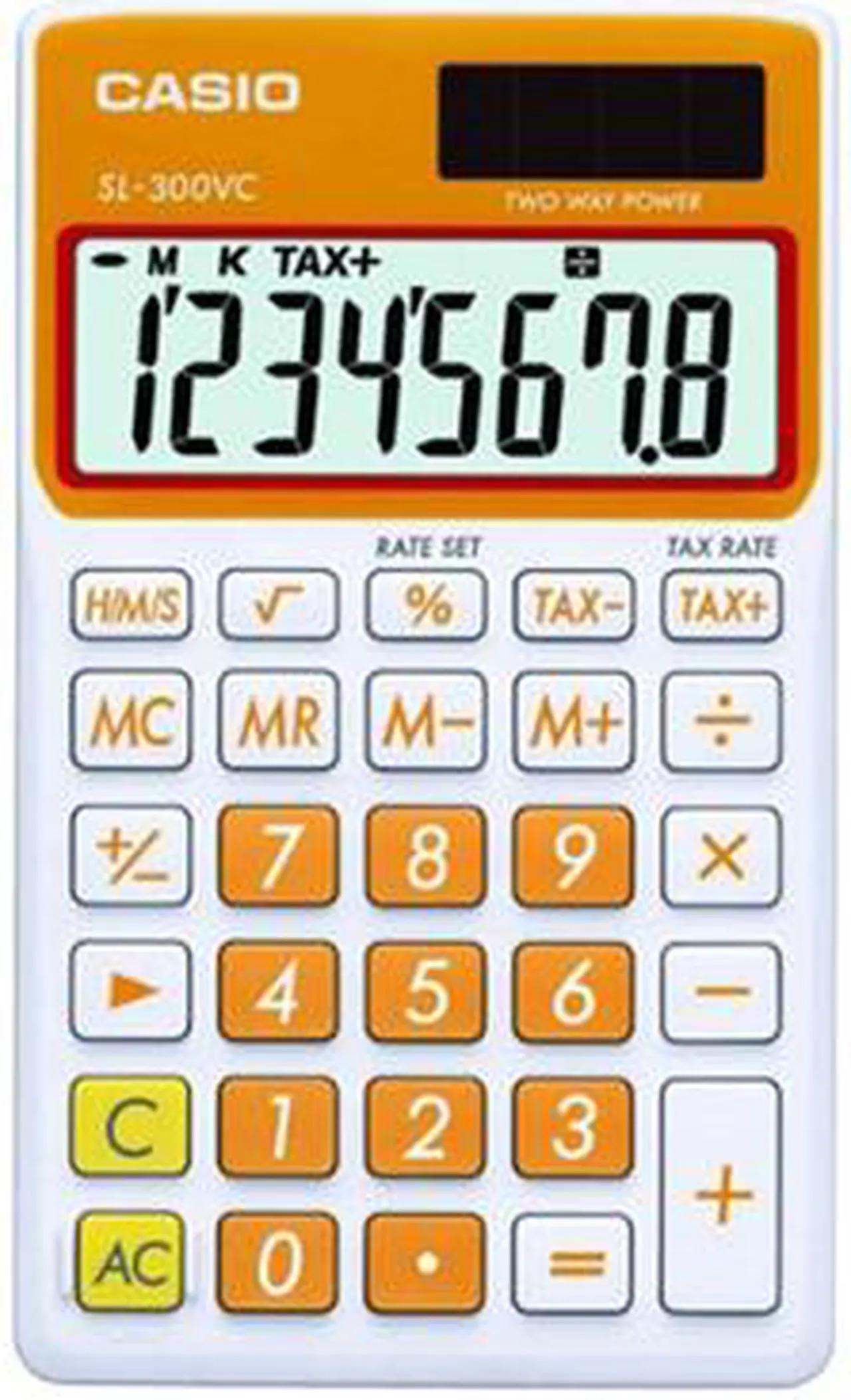 Casio SL-300VC-OE Big Display Calculator - Orange - Newegg.com