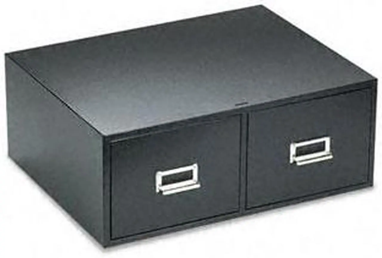 Buddy Products 1669-4 Steel Double Drawer Card Cabinet Holds 3200 6 x 9 ...