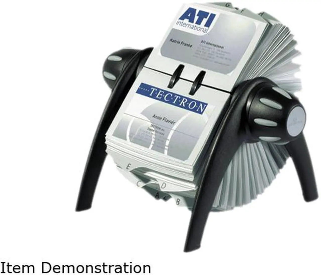 Durable 241701 VISIFIX Rotary Business Card File Holds 400 4 1/8 x 2 7/ ...