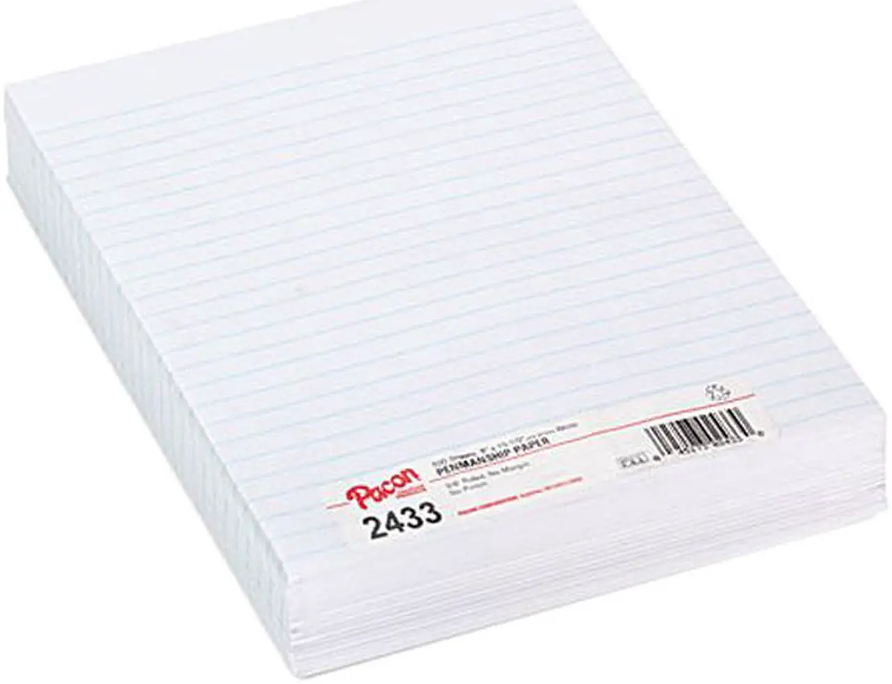 Pacon Essay/Composition Paper, Ruled, No Margin, 8-1/2 x 11, White, 500 ...