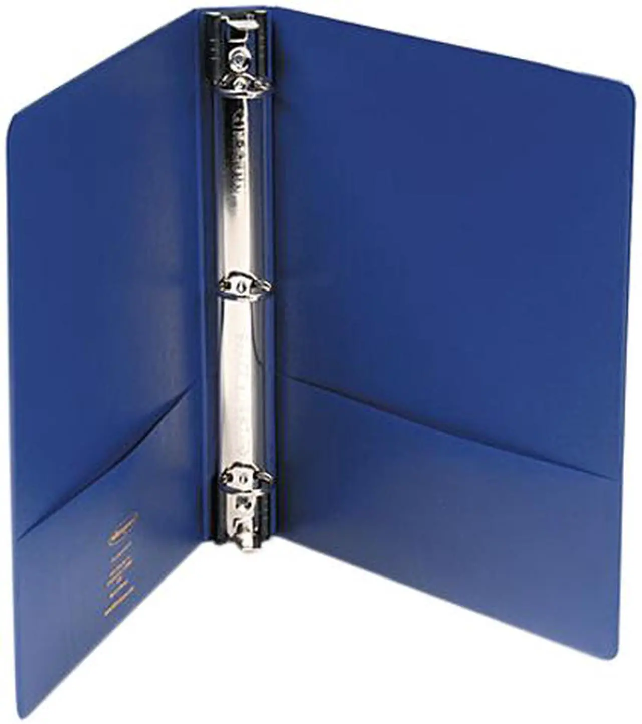 Wilson Jones 364-14NBL Locking No-Gap Round Ring Binder With Label ...