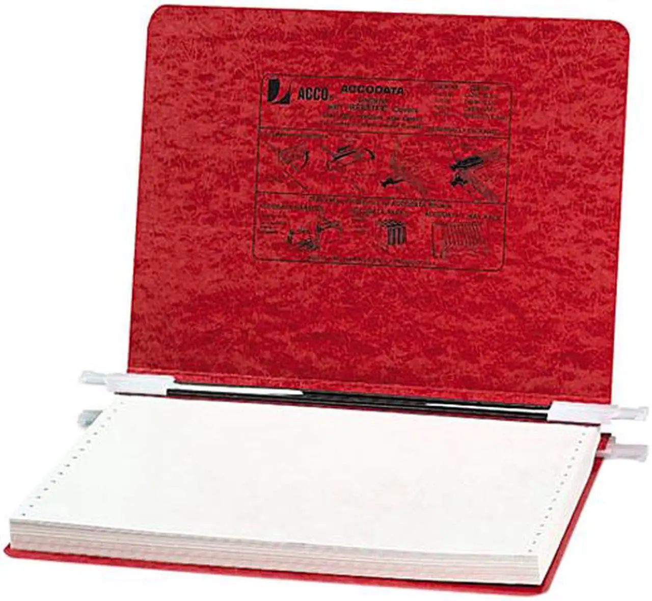 ACCO 54139 Pressboard Hanging Data Binder, 12 x 8-1/2 Unburst Sheets ...
