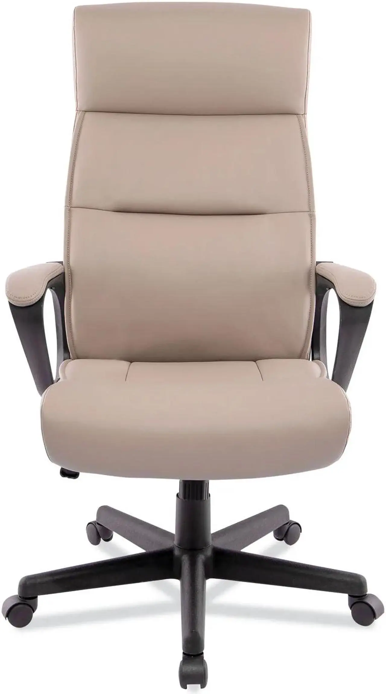 Alera Oxnam Series High-Back Task Chair -Tan Seat, Black Base ...