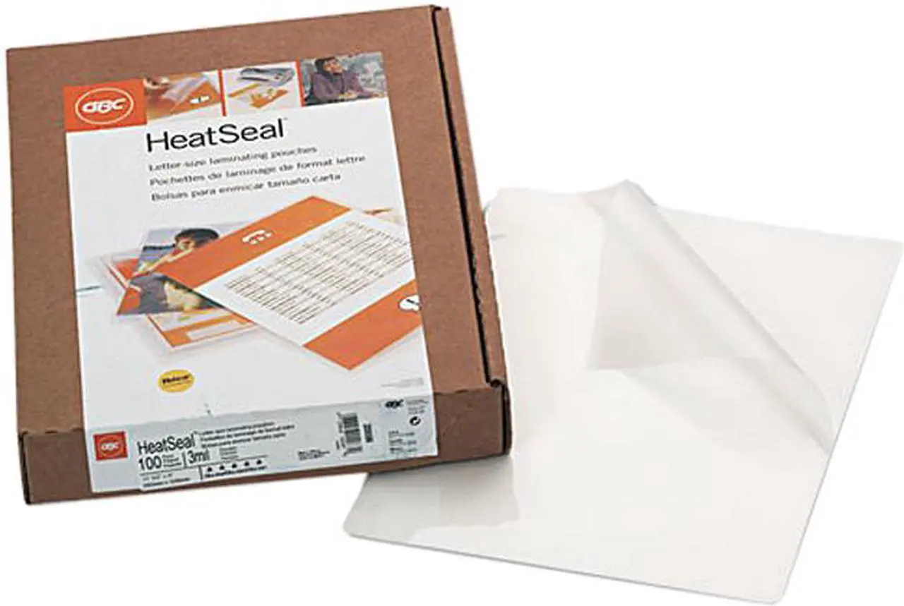 3200586 GBC HeatSeal Laminating Pouches, 3 mil, 8 1/4 x 11 1/4, 100/Box ...