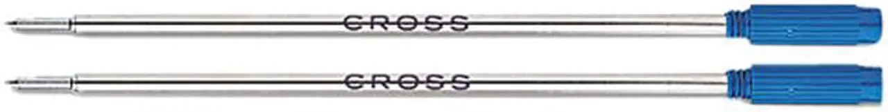 Cross 8511-2 Refills for Ballpoint Pens, Medium, Blue Ink, 2/Pack ...