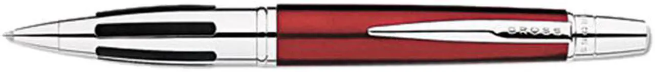 Cross AT0322-3 Contour Ballpoint Retractable Solvent Pen, Red Barrel ...