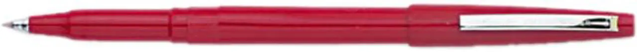 Pentel R100-B Rolling Writer Roller Ball Capped Pen, Red Ink, Medium ...