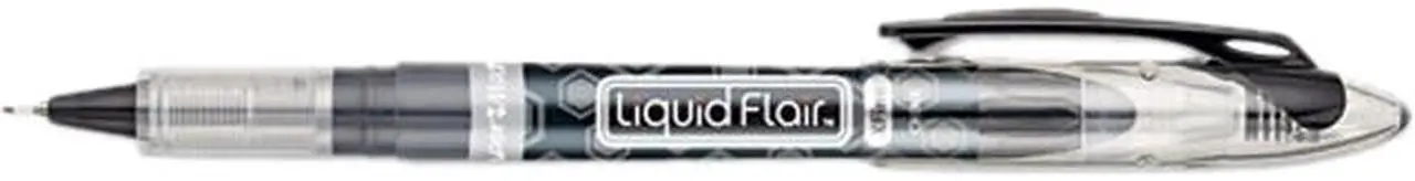 Paper Mate Liquid Flair Marker Pen, Black Ink, Extra Fine 0.70 mm ...