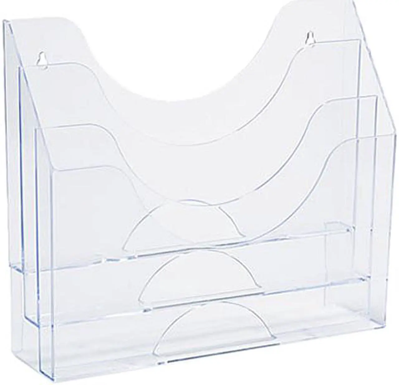 Rubbermaid 96050ROS Three-Pocket File Folder Organizer, Plastic, 13 x 3 ...