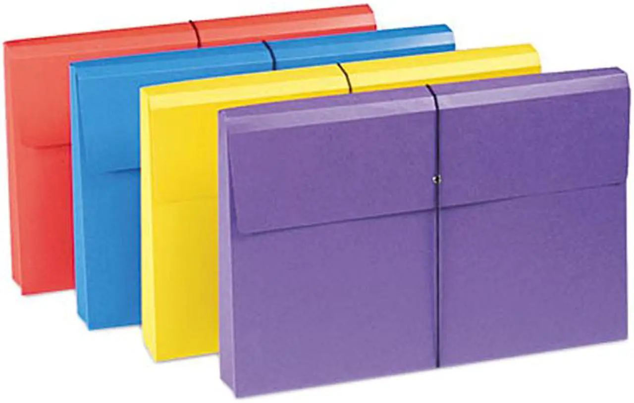 Smead 77300 Two Inch Expansion Antimicrobial File Wallet, Legal, Four ...