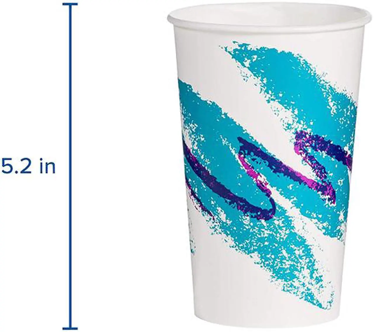 Solo Cup RP16P-00055 16/18oz. Jazz Double Sided Poly Paper Cold Cups ...