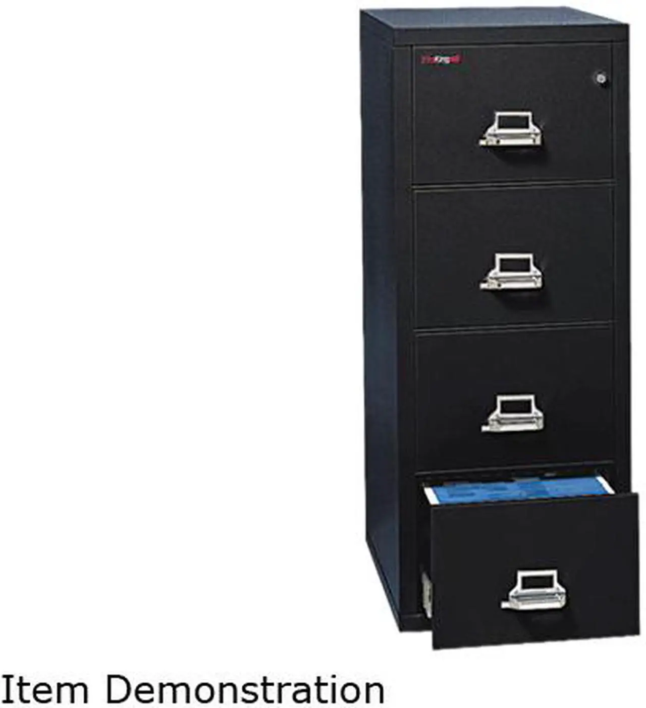 FireKing 42125CBL 4-Drawer Vertical File, 20-13/16w x 25d, UL 350° for ...