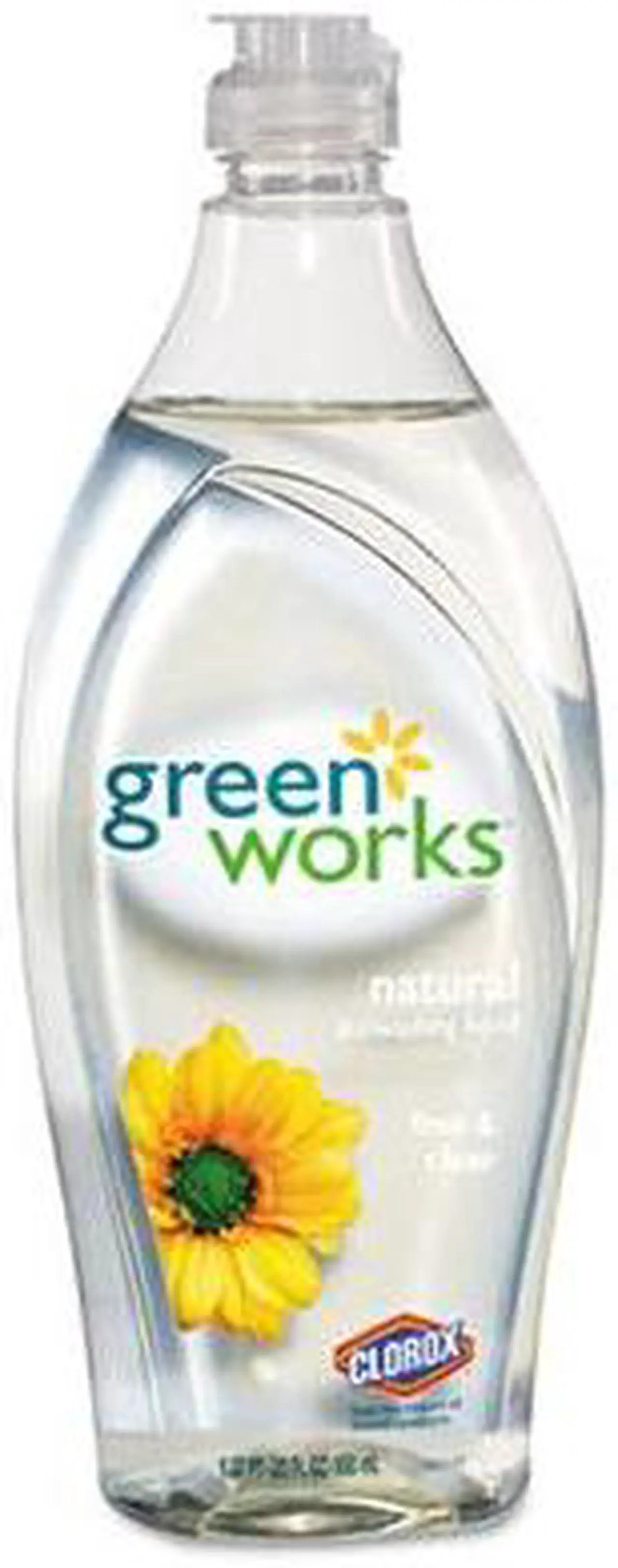 Clorox 30172 Green Works Natural Dishwashing Liquid Free & Clear, 22 oz ...