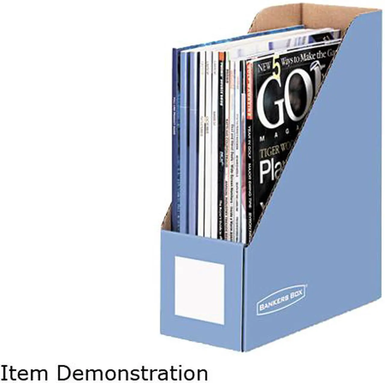 Bankers Box 6110101 Decorative Magazine File, 4 x 9 x 11 1/2 ...