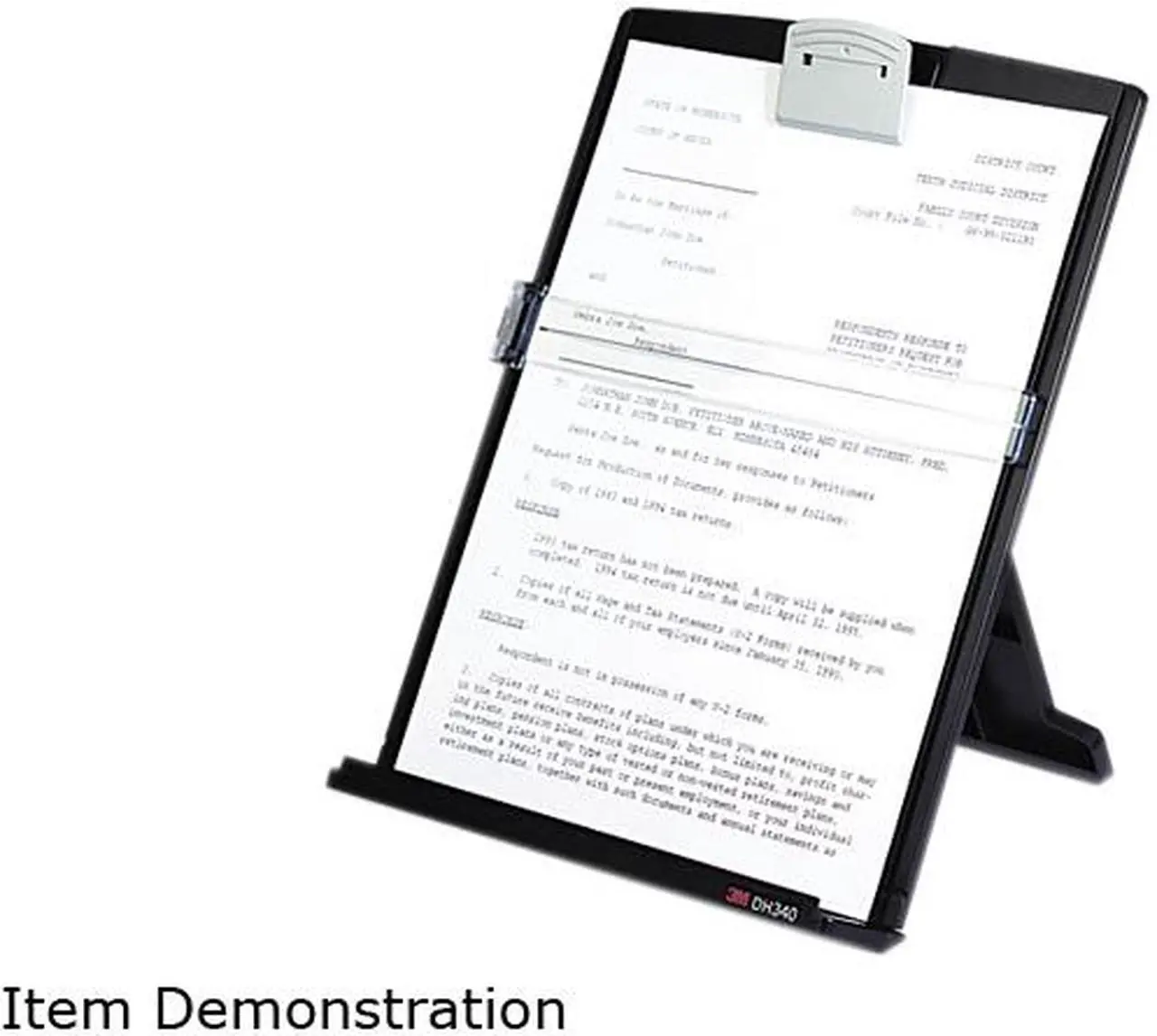 3M DH340MB Fold-Flat Freestanding Desktop Copyholder, Plastic, 150 ...