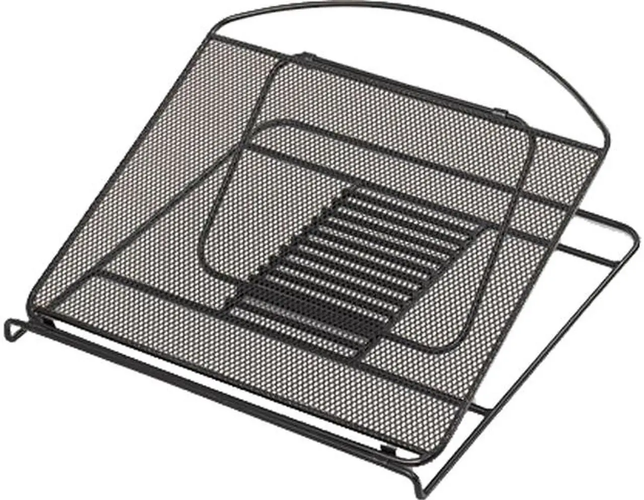 Safco 2161BL Onyx Adjustable Steel Mesh Laptop Stand, 12 1/4 x 12 1/4 x ...