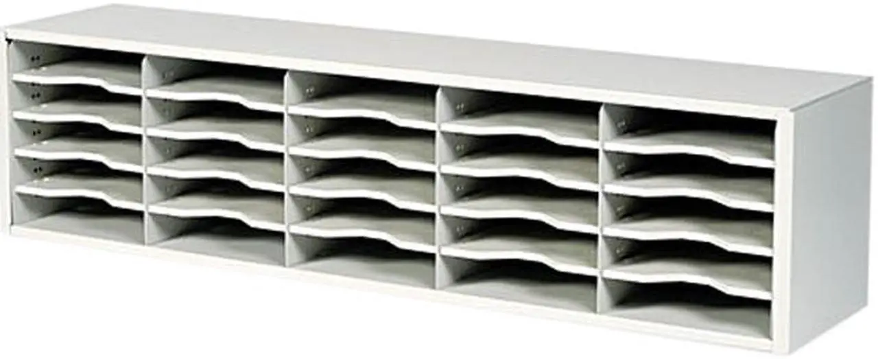 Safco 7751GR E-Z Sort Steel Mail Sorter Module, Light Gray Steel ...