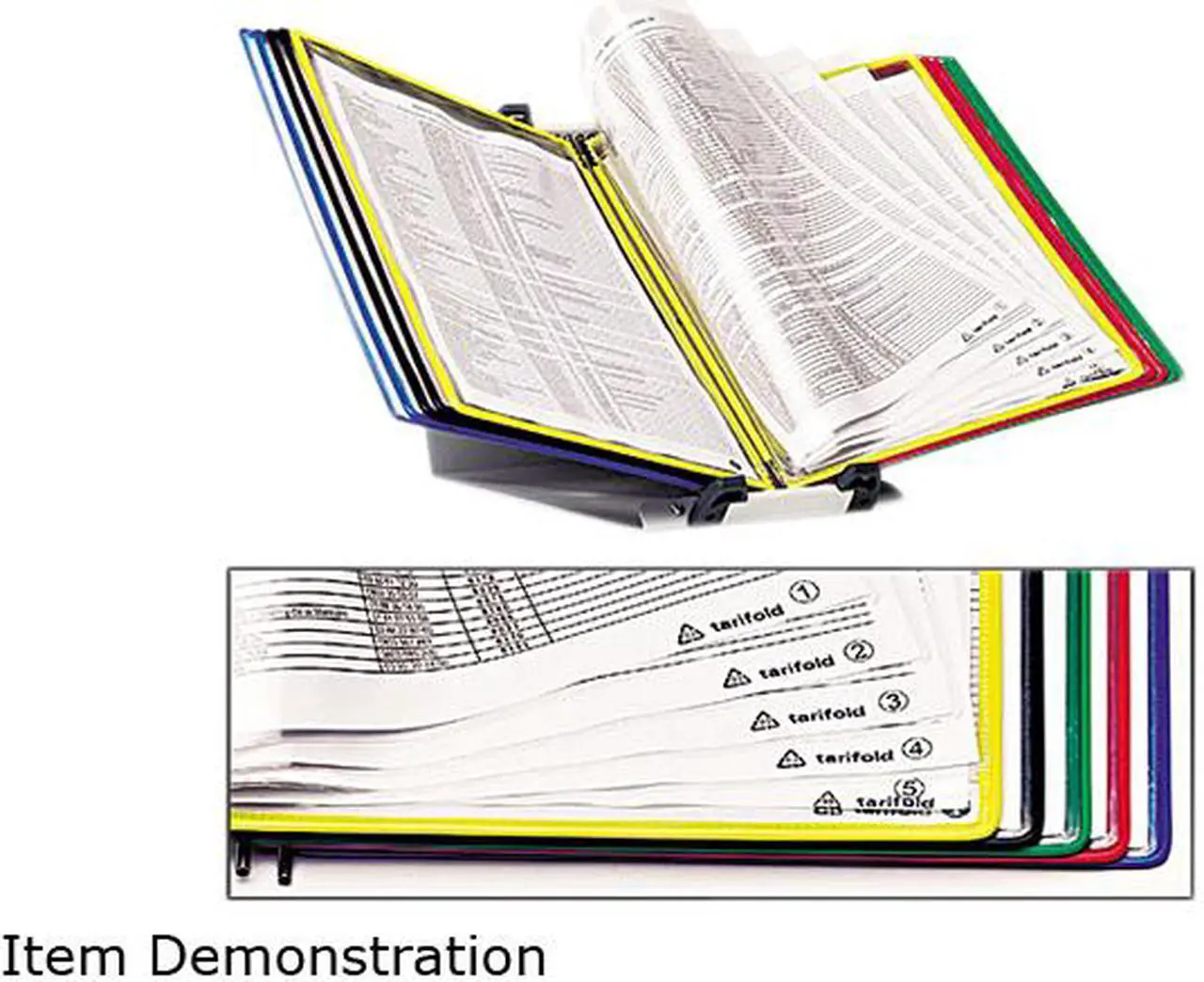 Tarifold, Inc. D291F Foldfive Desk Unit with Display Pockets, 10 ...