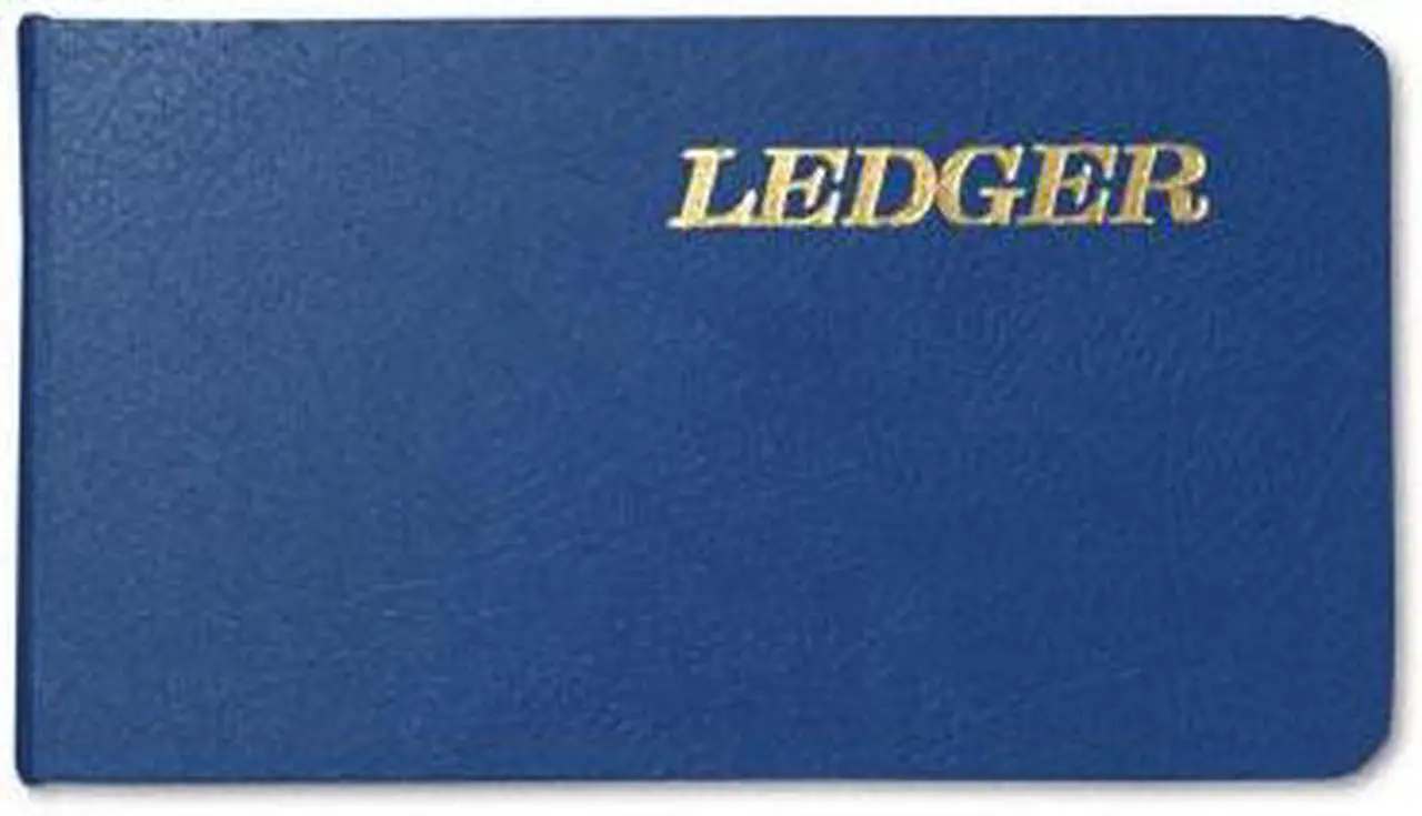 Wilson Jones 0203-58BL Six-Ring Ledger Binder, Blue Cover, 100 Pages, 5 ...