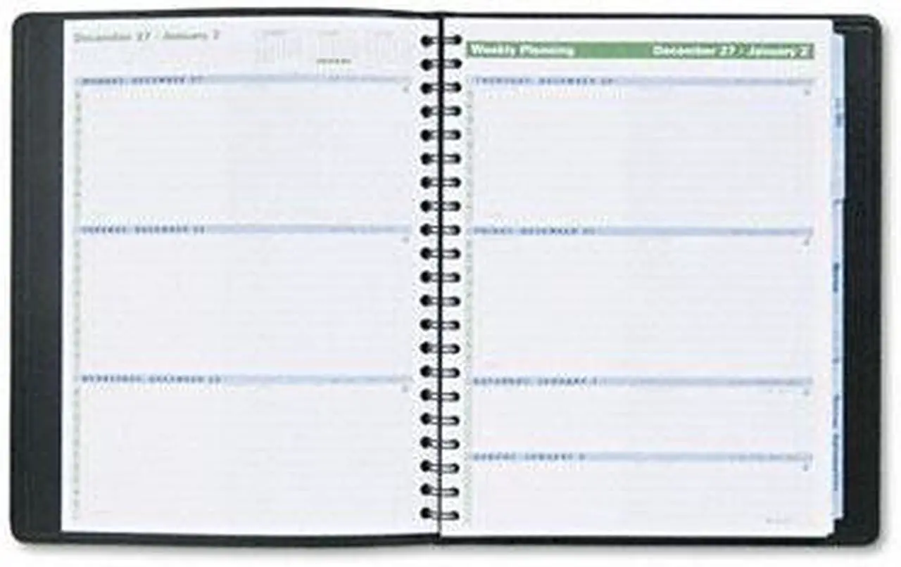 AT-A-GLANCE 70-EP01-05 The Action Planner Recycled Weekly Appointment ...