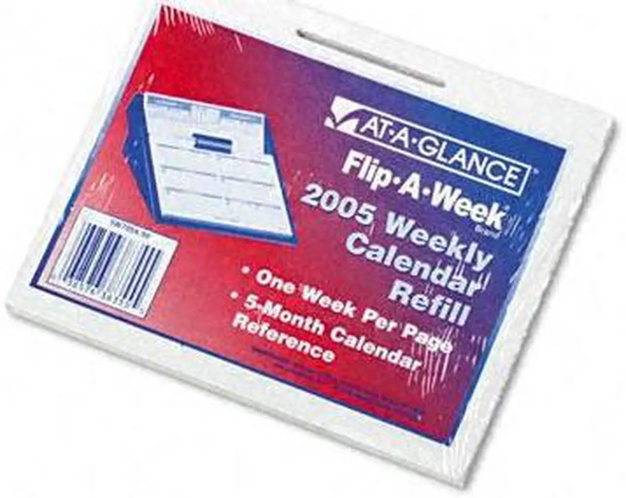 AT-A-GLANCE SW705X-50 Recycled Flip-A-Week Desk Calendar Refill, 5 5/8 ...