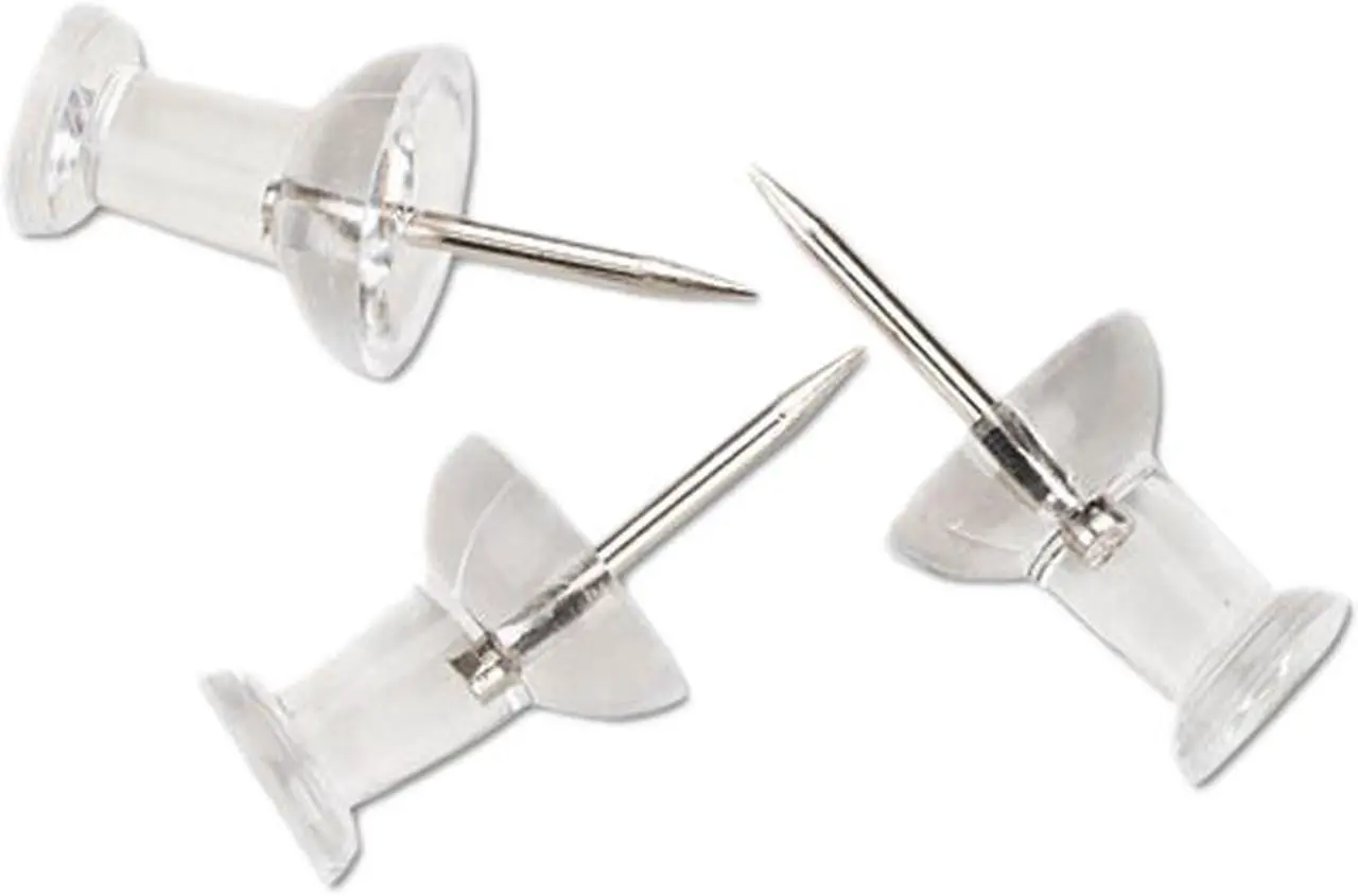 GEM CP20 Plastic Head Push Pins, Plastic, Clear, 3/8", 100/Box - Newegg.com
