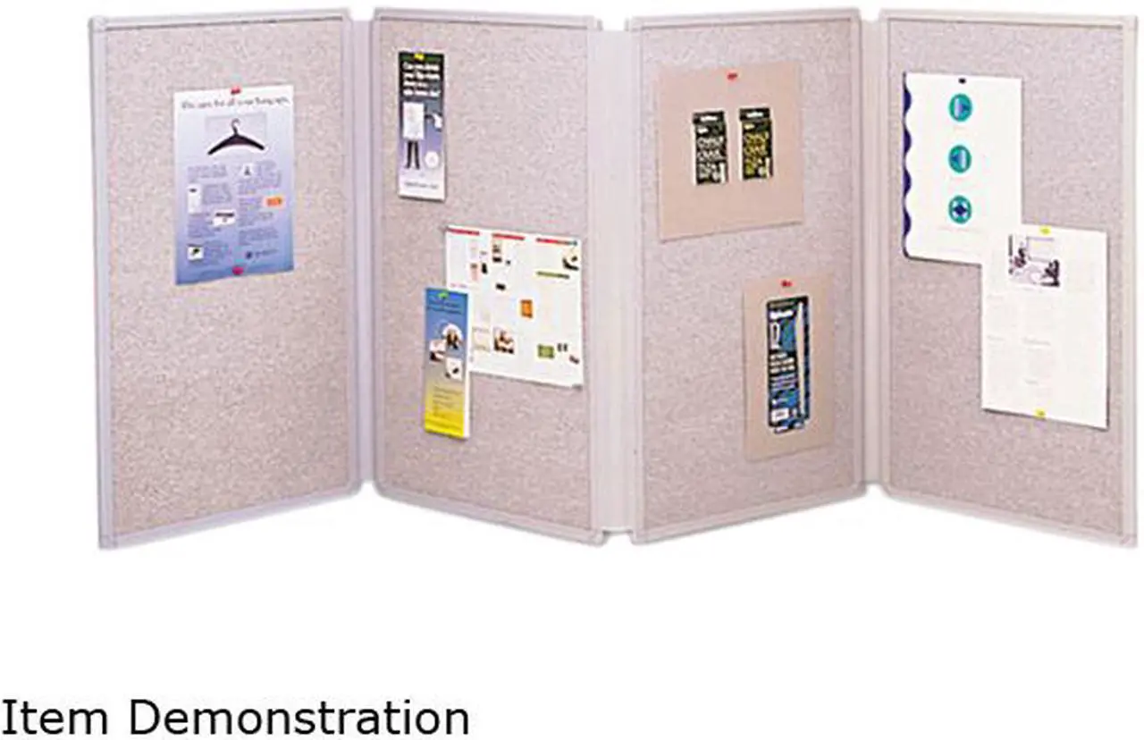Quartet 773630 Tabletop Display Presentation Board, Fabric, 72 x 30 ...