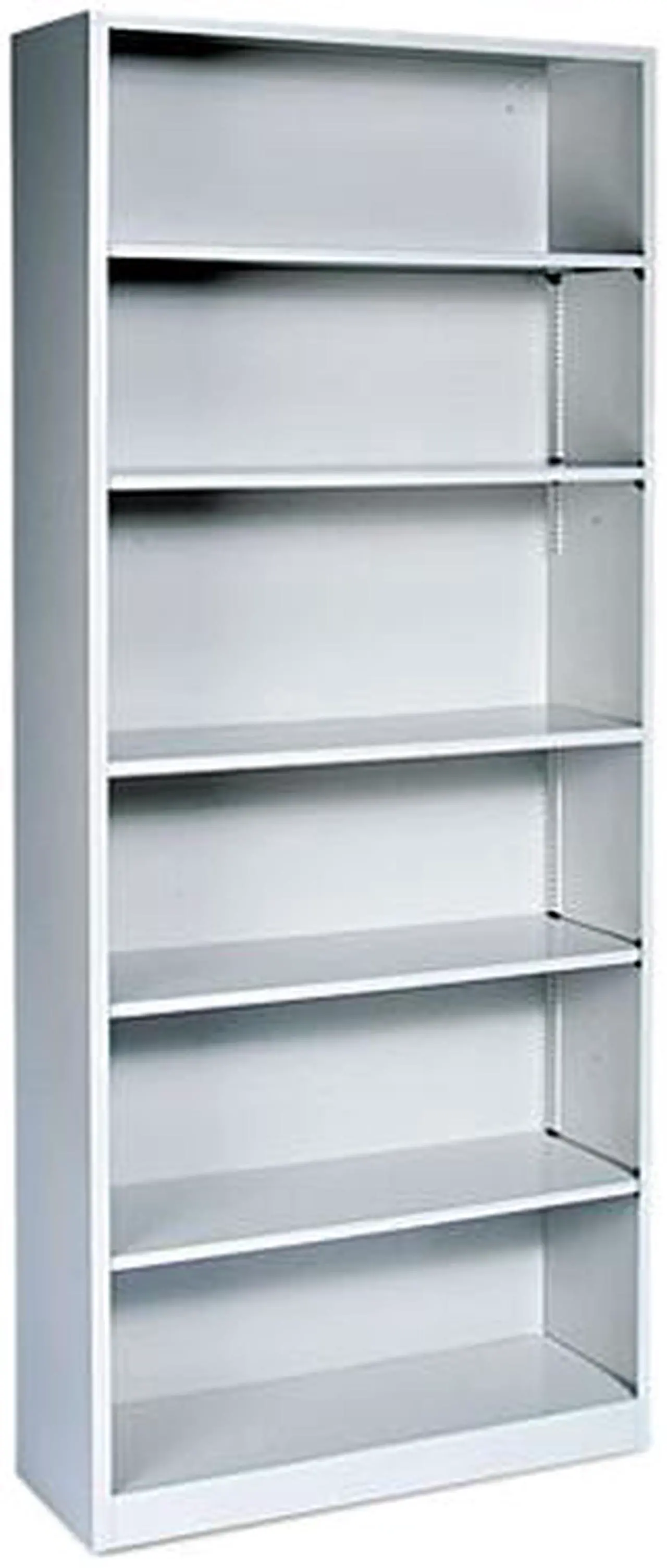 HON S82ABCQ Metal Bookcase, 6 Shelves, Light Gray - Newegg.com