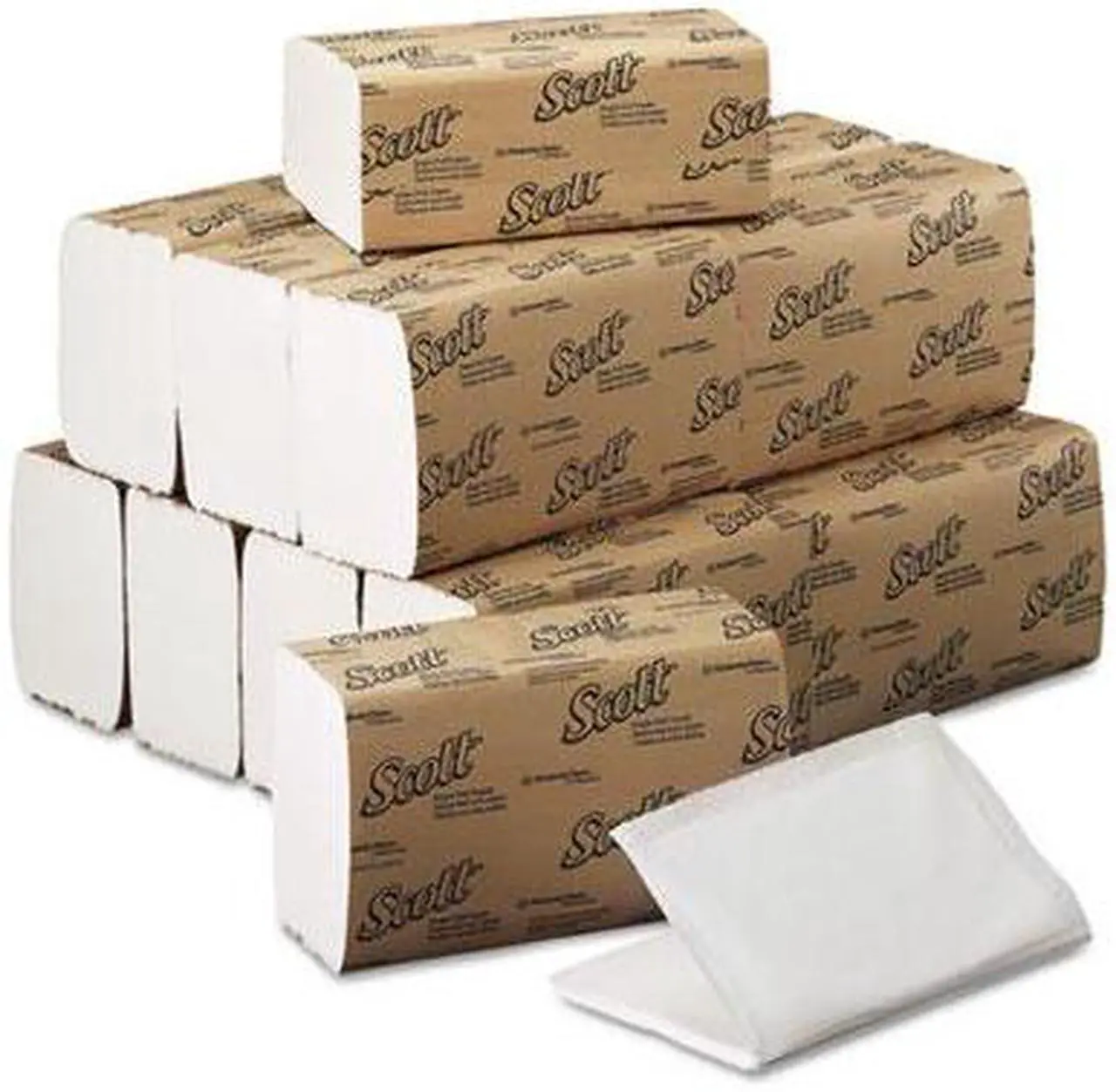 KIMBERLY-CLARK PROFESSIONAL* 01700 SCOTT 1-Fold Paper Towels, 9 3/10 x ...
