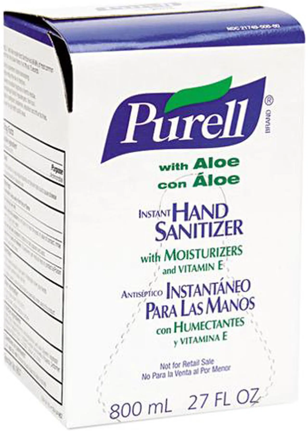 PURELL 9637 Instant Hand Sanitizer 800-ml Refill, Aloe, 12/Carton ...