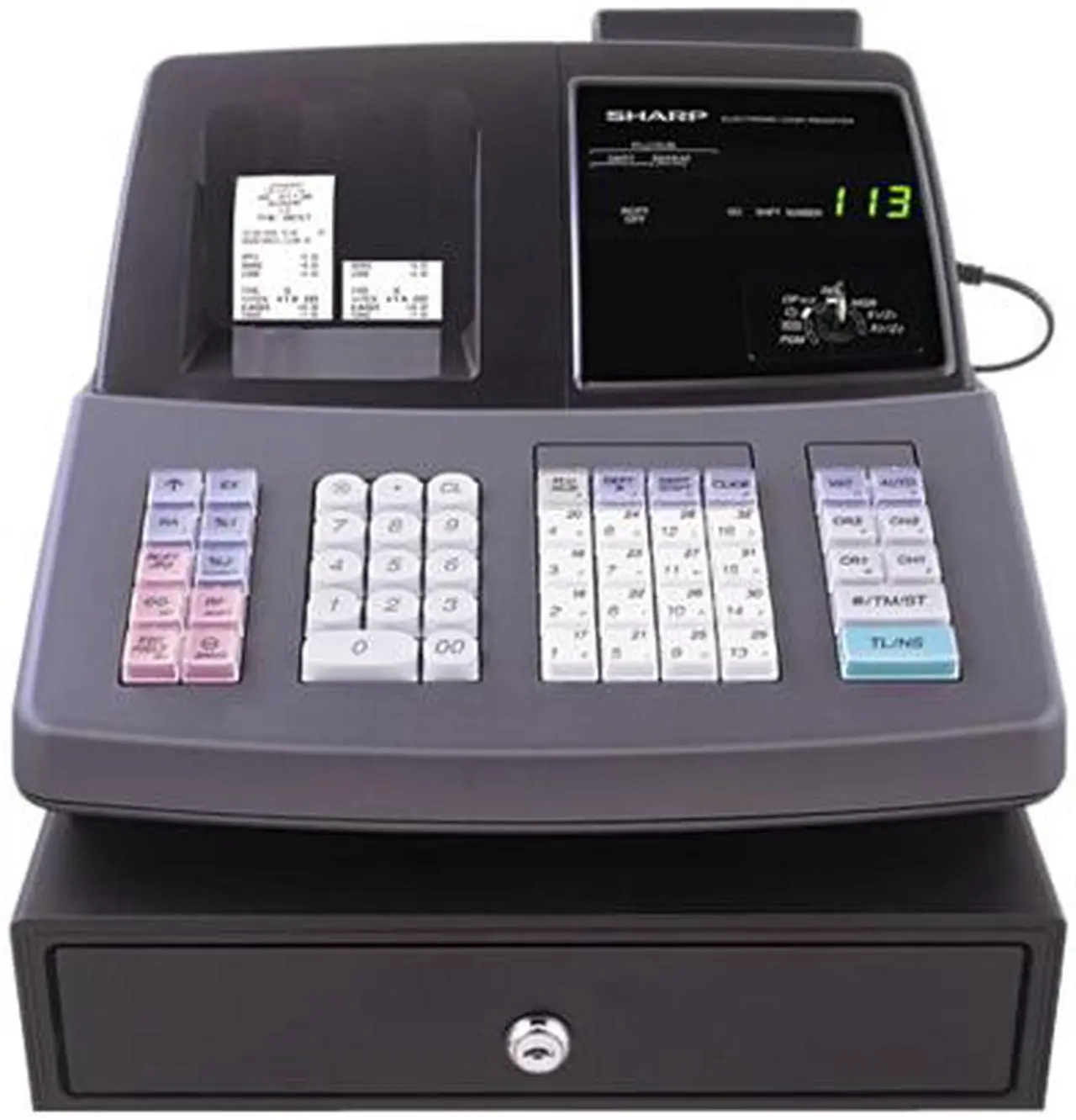SHARP XE-A406 Cash Register, Thermal Printing, Dual Roll Register Tape ...