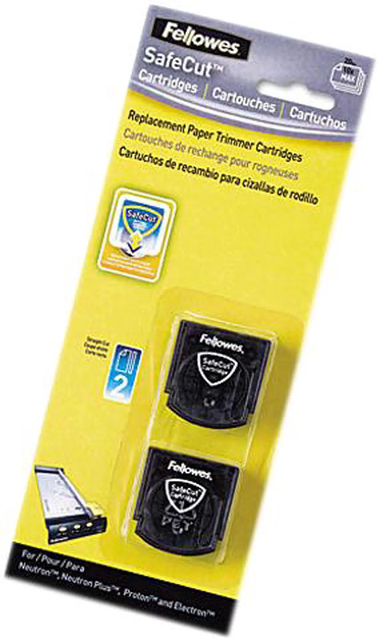 Fellowes 5411404 SafeCut Rotary Trimmer Blade Kit, Straight, 2/Pack ...