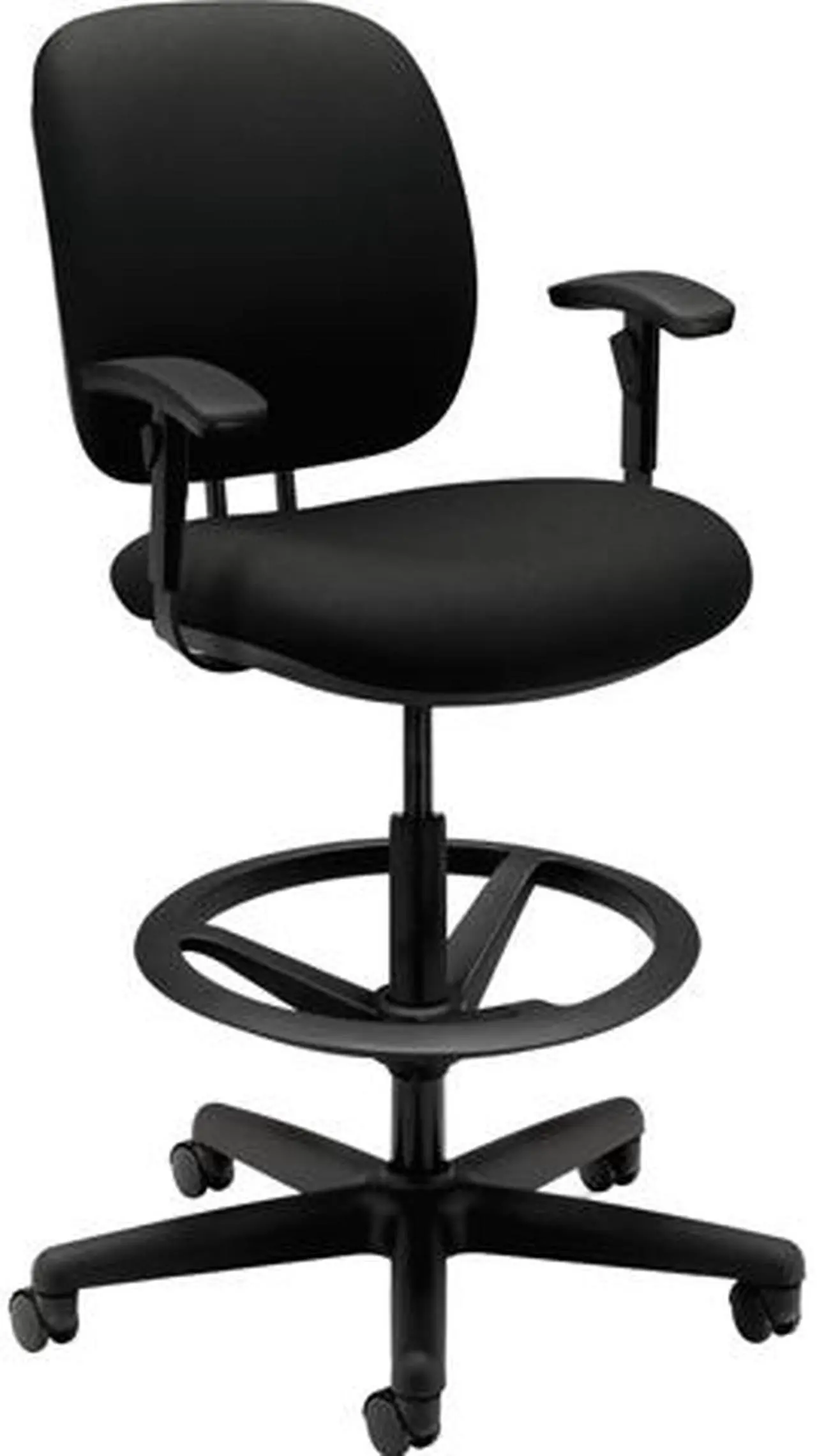 HON H5905.H.CU19.T ComforTask Task Stool with Adjustable Footring, 32 ...