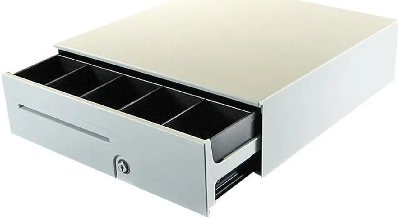 APG Series 100 Heavy Duty Cash Drawer, 16" x 16", Adjustable Dual Media ...